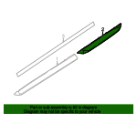 2016-2019 Nissan Pathfinder Rear Rocker Molding - Driver's Side (LH ...