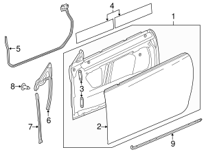 2011-2015 Cadillac CTS Door Shell 20976731 | GMPartsDirect.com