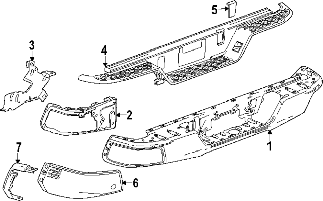 2023 GM Bumper Bracket 84939194 GM | GMPartsDirect.com