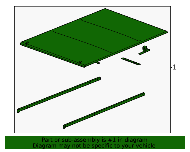 19418643 - Bed Tonneau Cover 2020-2024 GM | Chevrolet Parts Direct