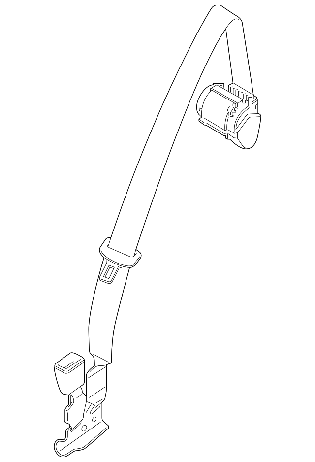 2020-2024 Porsche Taycan Center Belt Assembly 9J1-857-807-A-A23 ...