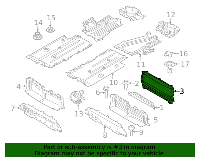 32227733 - Air Guide - 2019 2020 Volvo XC40 | Volvo OEM Parts Direct