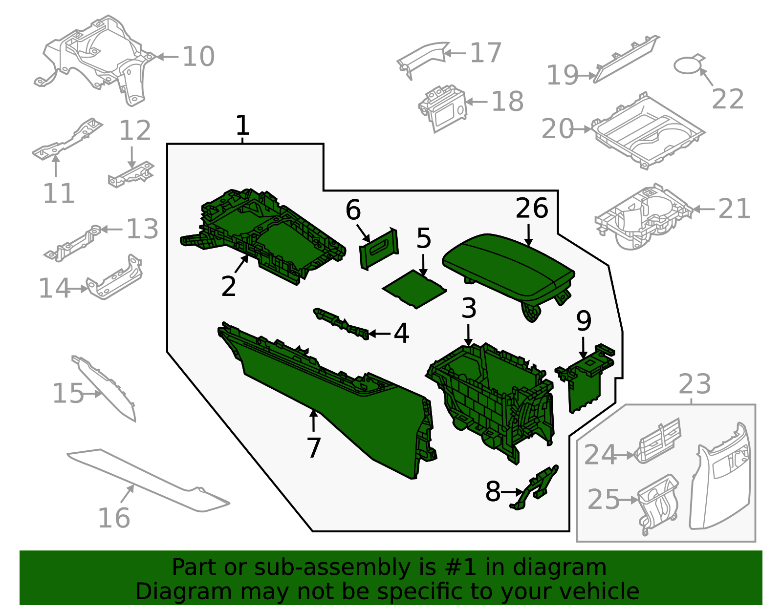 DGH9-64-420-50 - Center Console - 2020 Mazda CX-30 | Mazda Parts Factor
