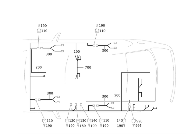 211-540-49-34 - Wiring Harness 1994-2011 Mercedes-Benz | Mercedes-Benz ...