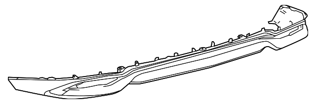52108-0E060 - Ext Sub-Assembly - Rear Bumper Center 2016-2019 Lexus ...