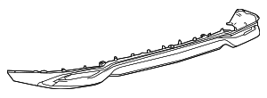 2016-2019 Lexus RX450h Ext Sub-Assembly - Rear Bumper Center 52108 ...