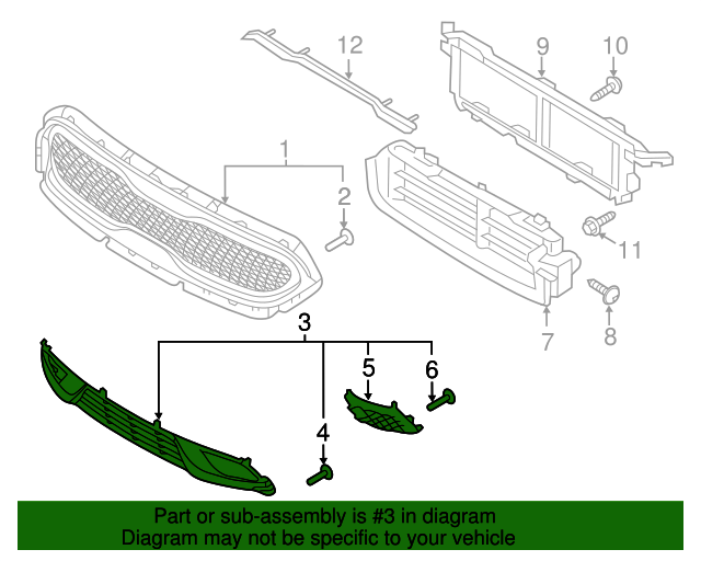 2017-2019 Kia Niro OEM NEW 17-19 Kia Niro Touring w/ Fog Lamps Front ...
