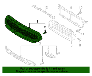 2017-2019 Kia Niro Upper Grille 86350-G5200 | OEM Parts Online