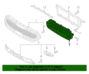 86951-G5000 - Shutter 2017-2018 Kia Niro | Kia.Parts Store