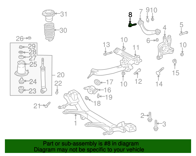 48190-32010 - Cam; Cam Assembly 2000-2013 Toyota | Longo Toyota Parts