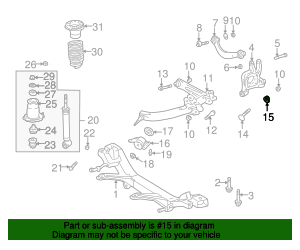 48452-32040 - Alignment Camber Adjusting Eccentric (Rear) - 2000-2013 ...