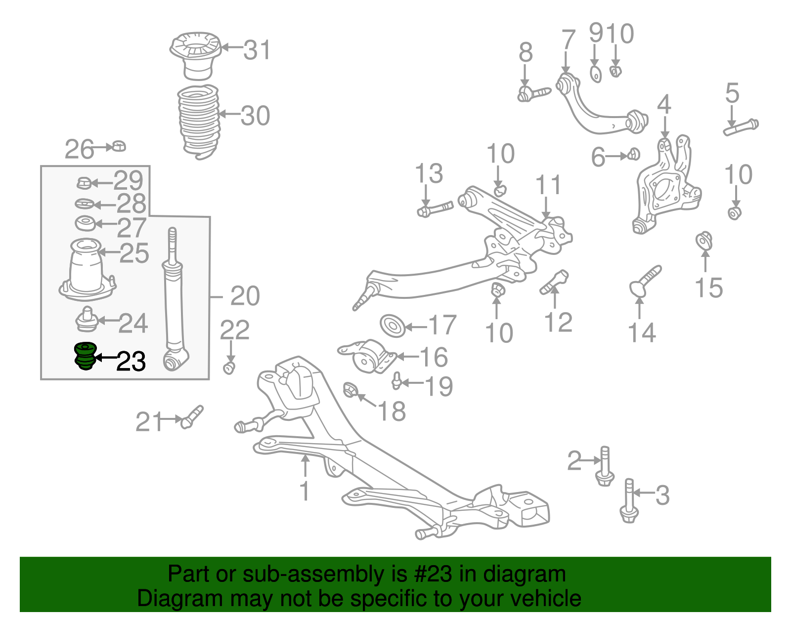 2000-2013 Toyota Bumper 48341-01040 | Toyota Parts Center