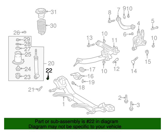 90179-14045 - Ft Lower Control Arm Nut 2000-2023 Toyota | Longo Toyota ...