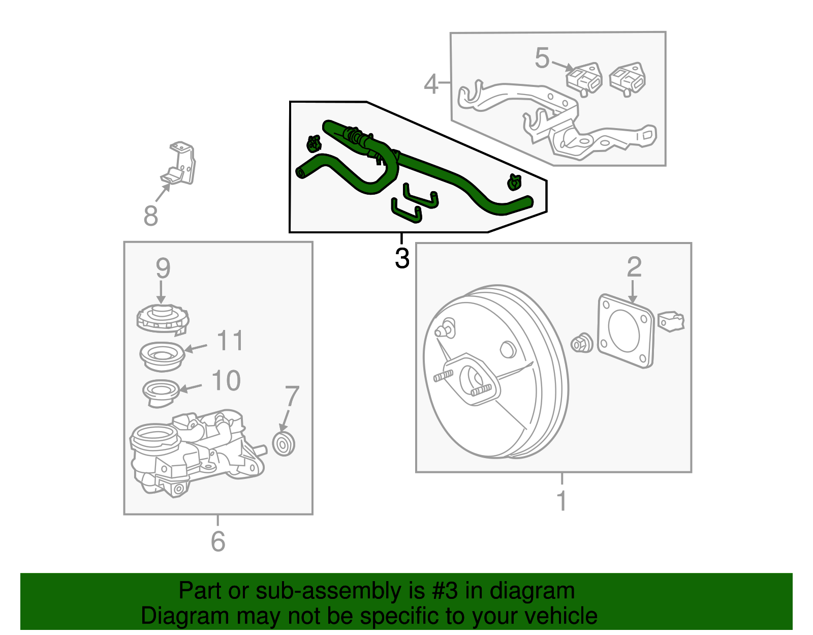 46402-TM8-A01 - 2010-2014 Honda Insight - Tube Assembly Master Power ...