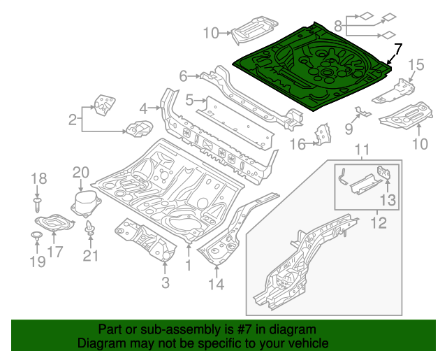 2014 2018 Mazda 3 Floor Pan B4ya 53 750