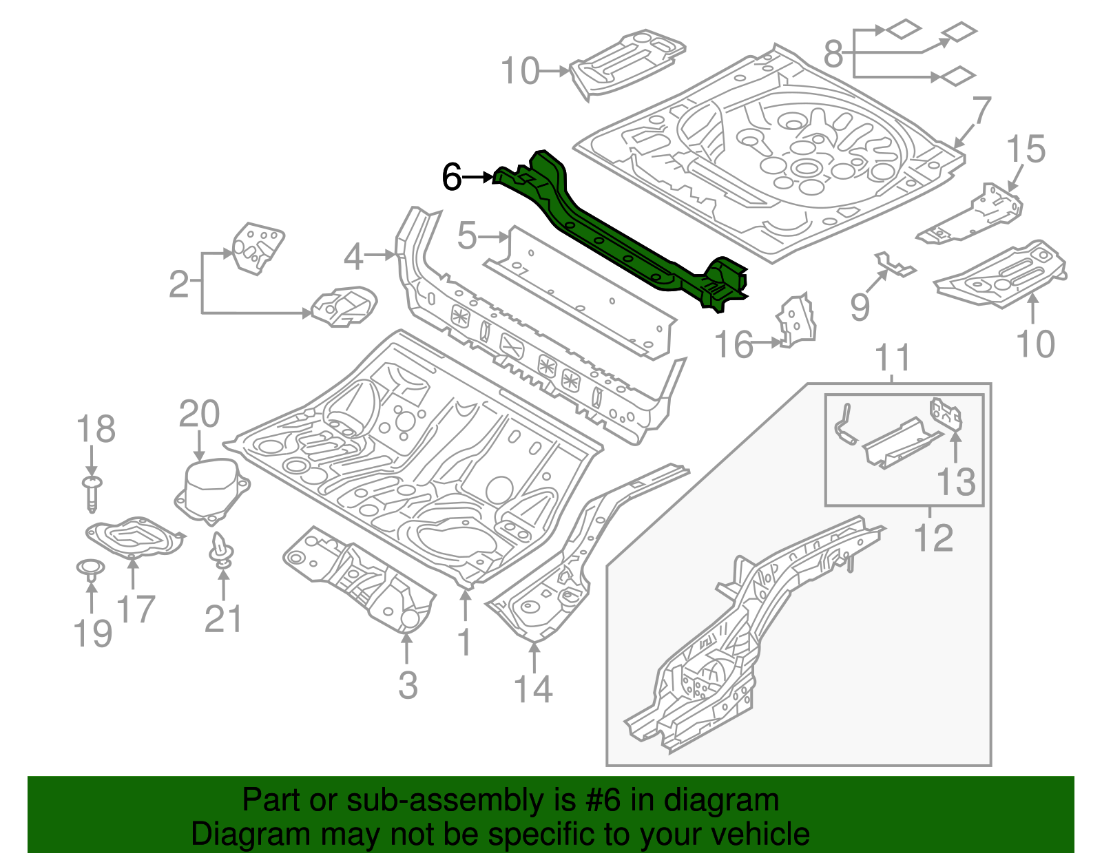 B45A-53-930A - Rear Cross-Member 2014-2018 Mazda 3 | Florida Mazda Parts
