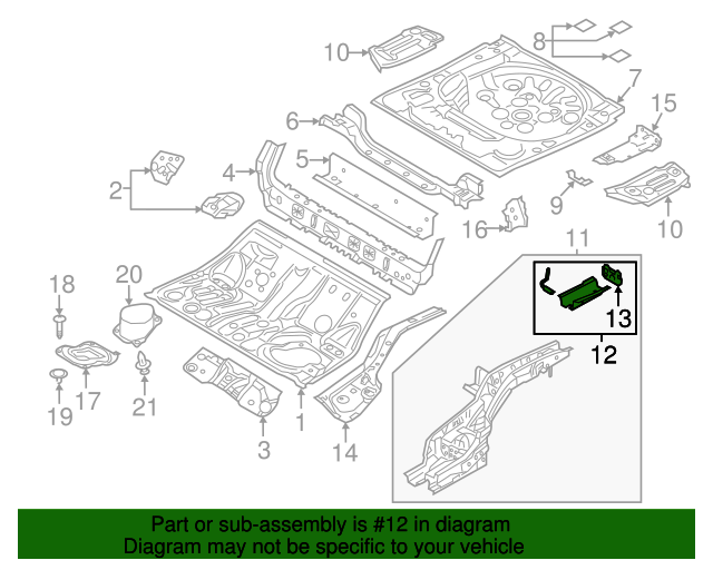 B4YA-54-81X - Rear Extension - 2014-2018 Mazda 3 | Werner Mazda Parts