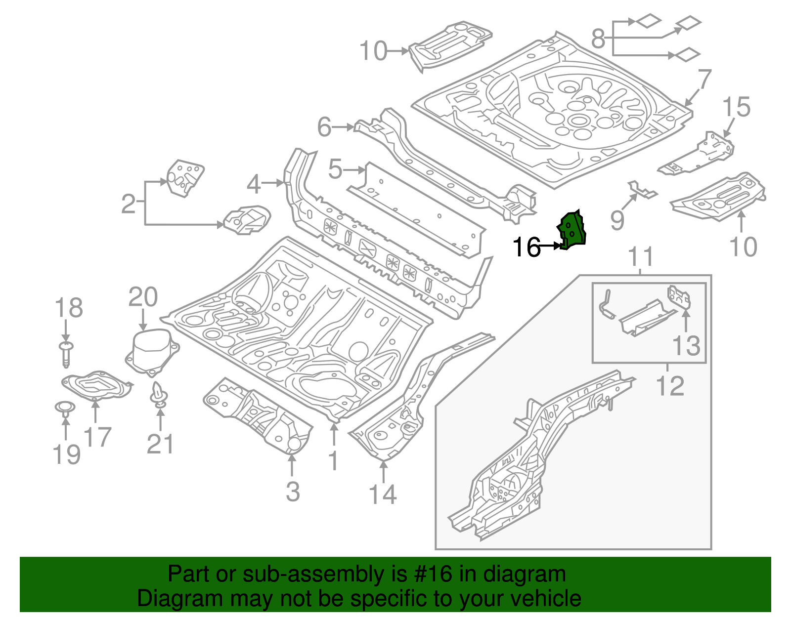 B45A-54-7Y2 - Rear Brace - 2014-2018 Mazda 3 | Mazda Swag