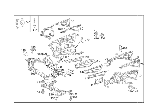 Wheelhouse, Front Subframe for 2007 Mercedes-Benz E320 | Mercedes-Benz ...