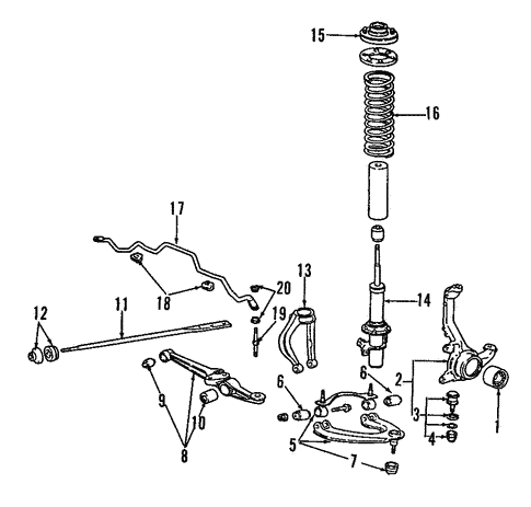 Upper Control Arm for 1990 Acura Integra | OEM Parts Online