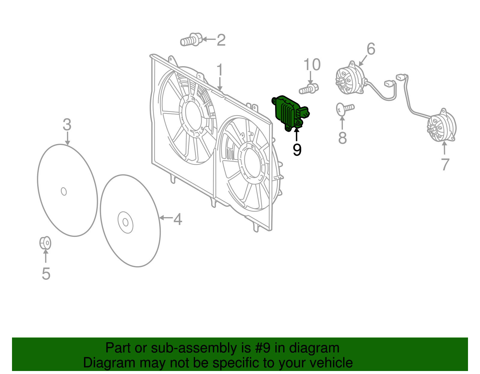 2006-2020 Toyota Engine Cooling Fan Controller 89257-30080 | Toyota ...