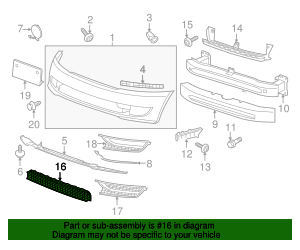 2012-2015 Volkswagen Passat Lower Grille 561-853-677-9B9 | VW Direct Parts