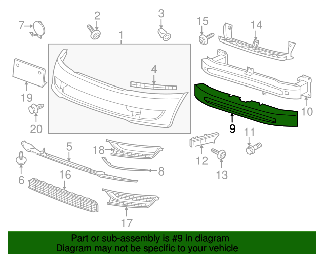 2012-2015 Volkswagen Passat Absorber 561-807-248 | OEM Parts Online