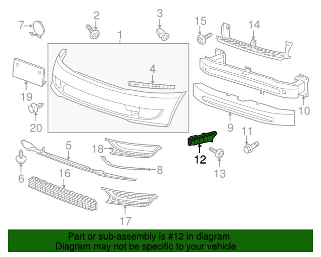 2012-2015 Volkswagen Passat Guide Bracket 561-807-183-A | vwpartscenter