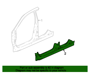 04631-T2A-A00ZZ - Panel R Side Sill - 2014 Honda Accord | Honda Factory ...