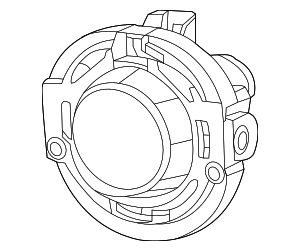 2017-2023 Mopar Fog Lamp Assembly - Driver's Side (LH) 68275511AC ...