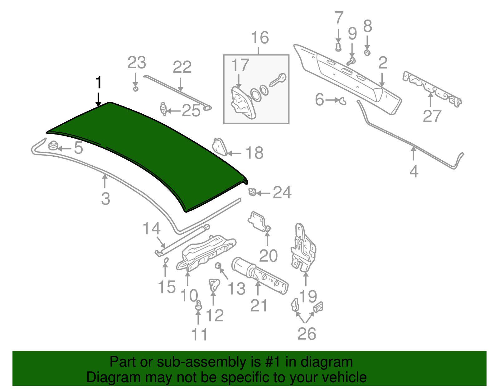 41628230560 - 1995-2001 BMW Trunk Lid (41-62-8-230-560) | BMW of South ...