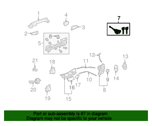 2010-2015 Lexus Lock Cylinder 69052-48110 | OEM Parts Online