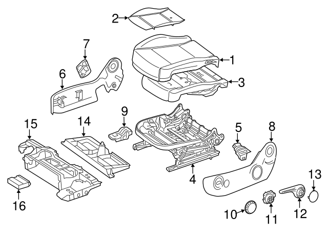 Genuine OEM Seat Frame | 000-910-58-09 | Fits Select 2016-2023 Mercedes ...