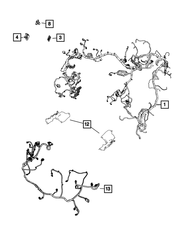 2017 Mopar Headlamp To Dash Wiring 68274961AD | Mopar Estores