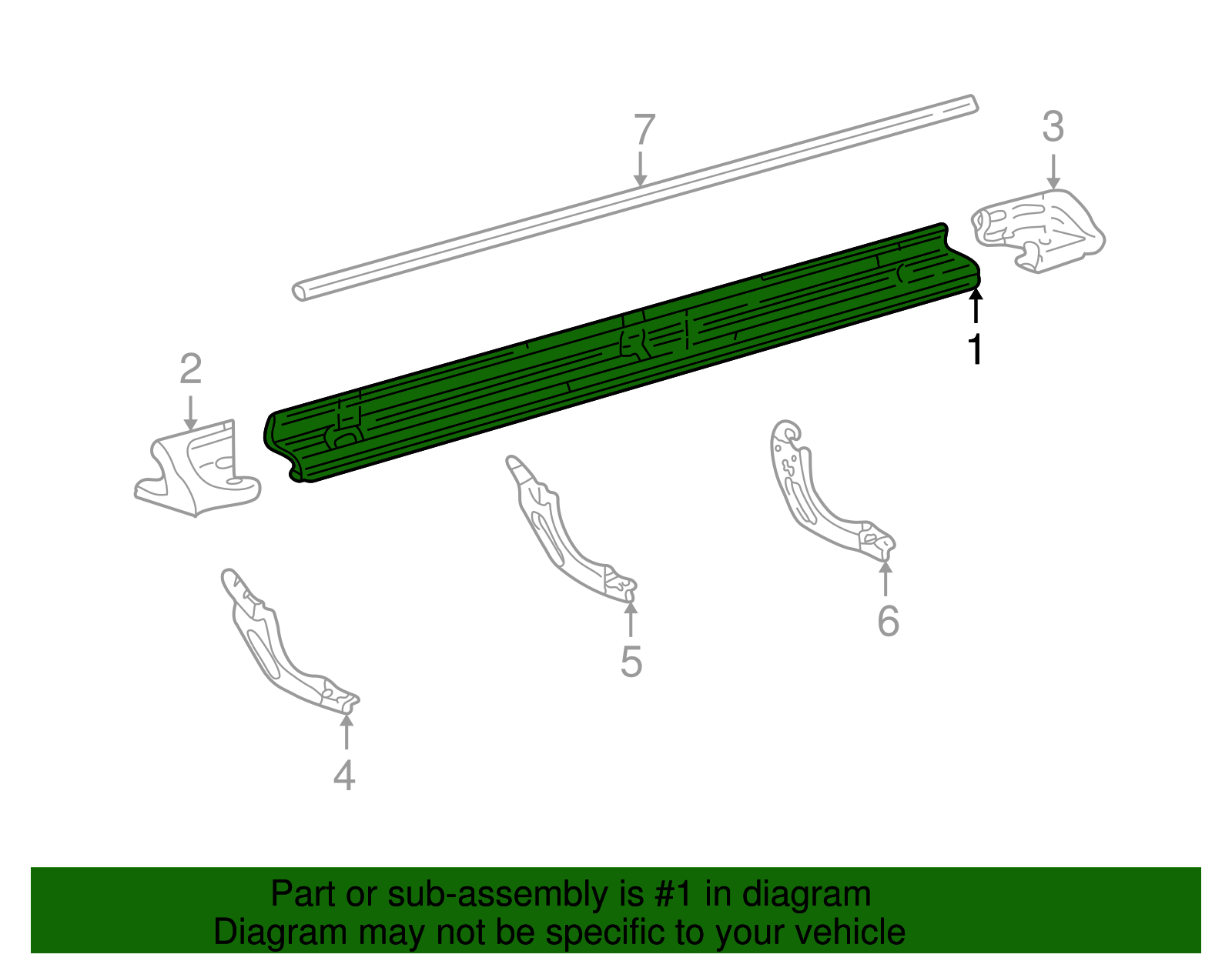51772-04010 - 2001-2004 Toyota Tacoma - Running Board | Sparks Parts