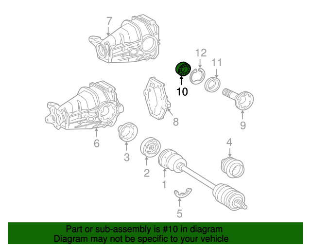 1984-2005 Mercedes-Benz Bearing 001-980-21-02 | MB OEM Parts