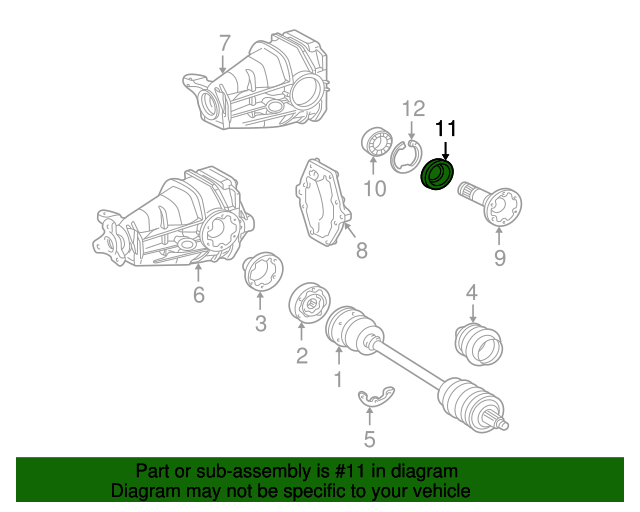 211-997-01-46 - Seal 2001-2018 Mercedes-Benz | Mercedes-Benz USA Parts