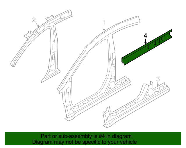 Genuine Rocker Panel for 2017-2019 Hyundai Ioniq | Part# 65170-G7000 ...