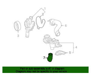 221-501-86-82 - Radiator Coolant Hose 2007-2014 Mercedes-Benz ...