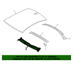 41007437584 - 2017-2022 BMW Windshield Header (41-00-7-437-584) | BMW ...