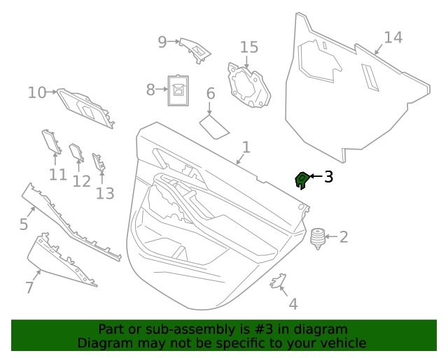 51416997904 - 2019-2022 BMW X7 Lock Knob Guide (51-41-6-997-904) | BMW ...