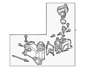 2013-2016 Volkswagen Touareg Exhaust Gas Re-Circulation (Egr) Cooler ...