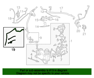 2013-2014 Volkswagen Touareg Hose Assembly 7P0-133-773-B | VW Direct Parts