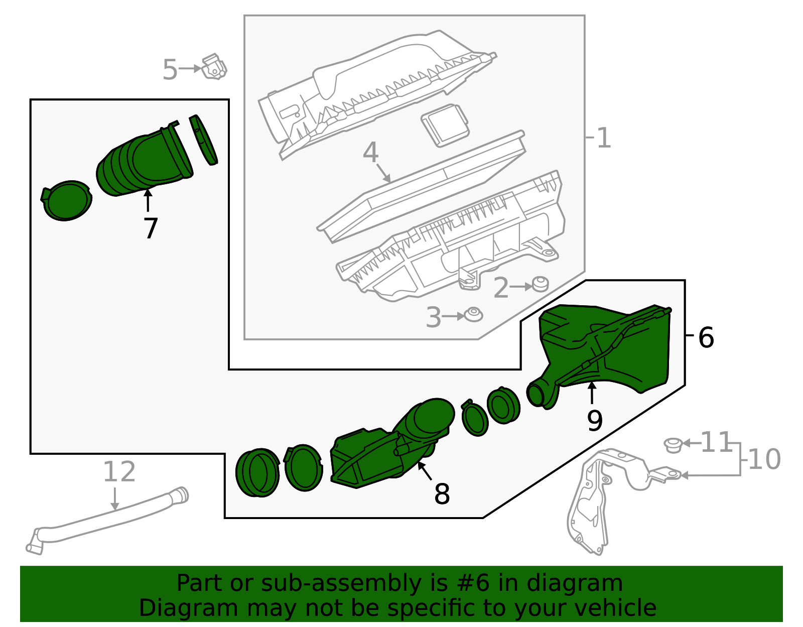 2021-2025 GM Air Cleaner Outlet Duct 84823495 GM | GMPartsDirect.com