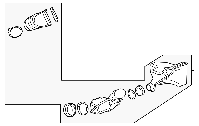 2021-2025 GM Air Cleaner Outlet Duct 84823495 GM | GMPartsDirect.com