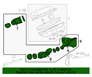 2021-2025 GM Air Cleaner Outlet Duct 84823495 GM | GMPartsDirect.com