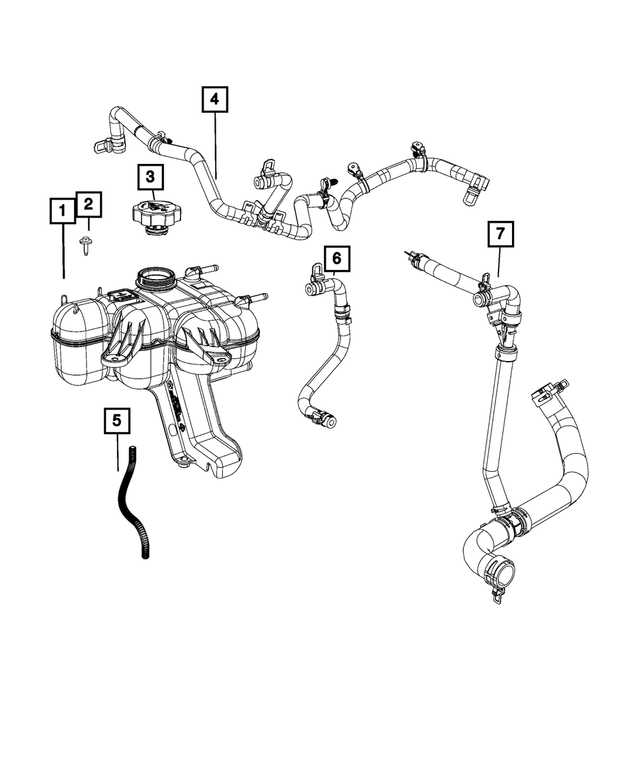 2016-2020 Mopar Radiator Outlet Hose 68244092AB | Mopar eStore