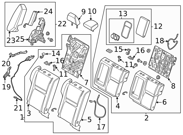 2021-2023 Nissan Rogue Slide Lever 88523-6RE0A | OEM Parts Online