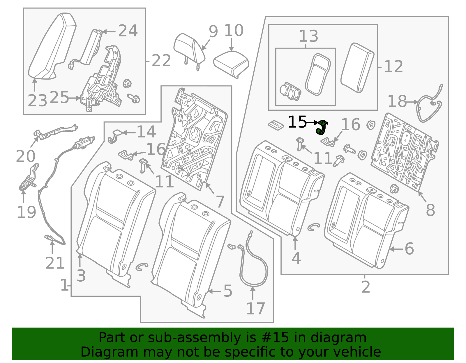 2021-2025 Nissan Rogue Slide Lever 88524-6RE0A | Ziegler Nissan of ...