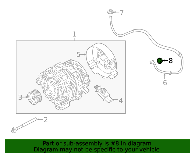12528583524 - 2019-2024 BMW Cable Retainer Nut (12-52-8-583-524) | BMW ...